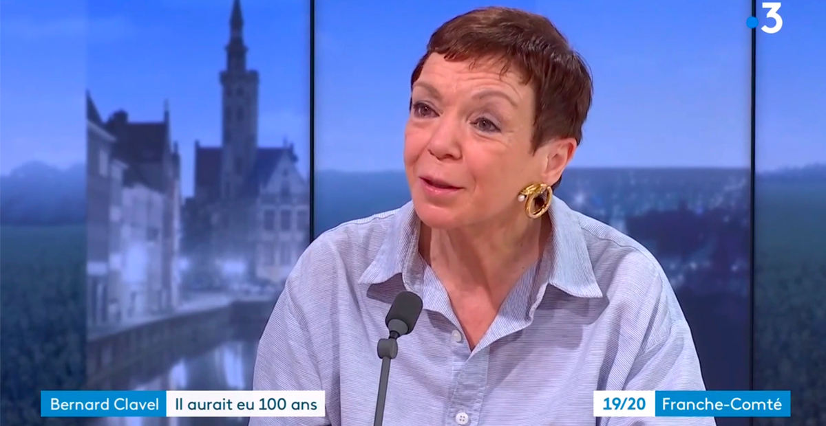 Interview de Josette Pratte, Mme Bernard Clavel sur France 3 Besançon ...